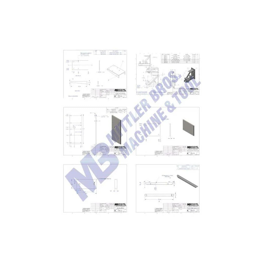 Mittler Bros. Power Hammer Kit Drawings — Shape The Metal