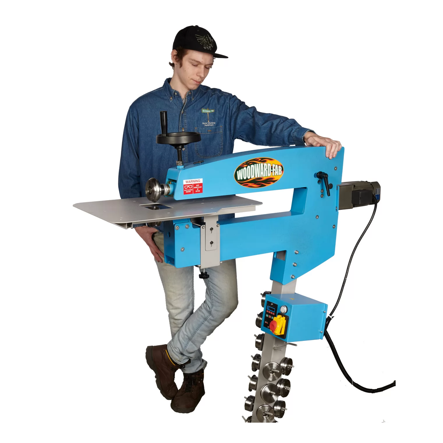 Woodward-Fab WFBR24E | Bead Roller Flat Art Work Table — Shape The Metal